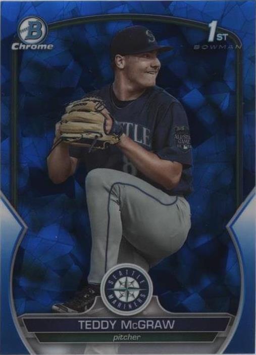 2023 Bowman Chrome Draft Sapphire Edition - Teddy McGraw #BDC-73 (RC ...