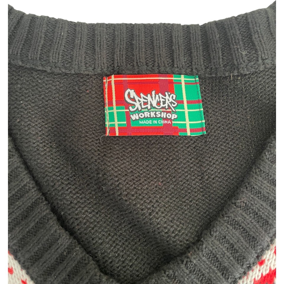 Spencers Ugly Christmas Sweater Adult 2XL Kiss Me Under The Mistletoe ...