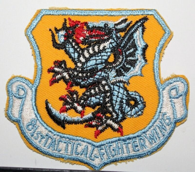US Air Force 81st Tactical Fighter Wing Large Full Color Crest Insignia ...