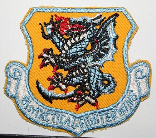 US Air Force 81st Tactical Fighter Wing Large Full Color Crest Insignia ...