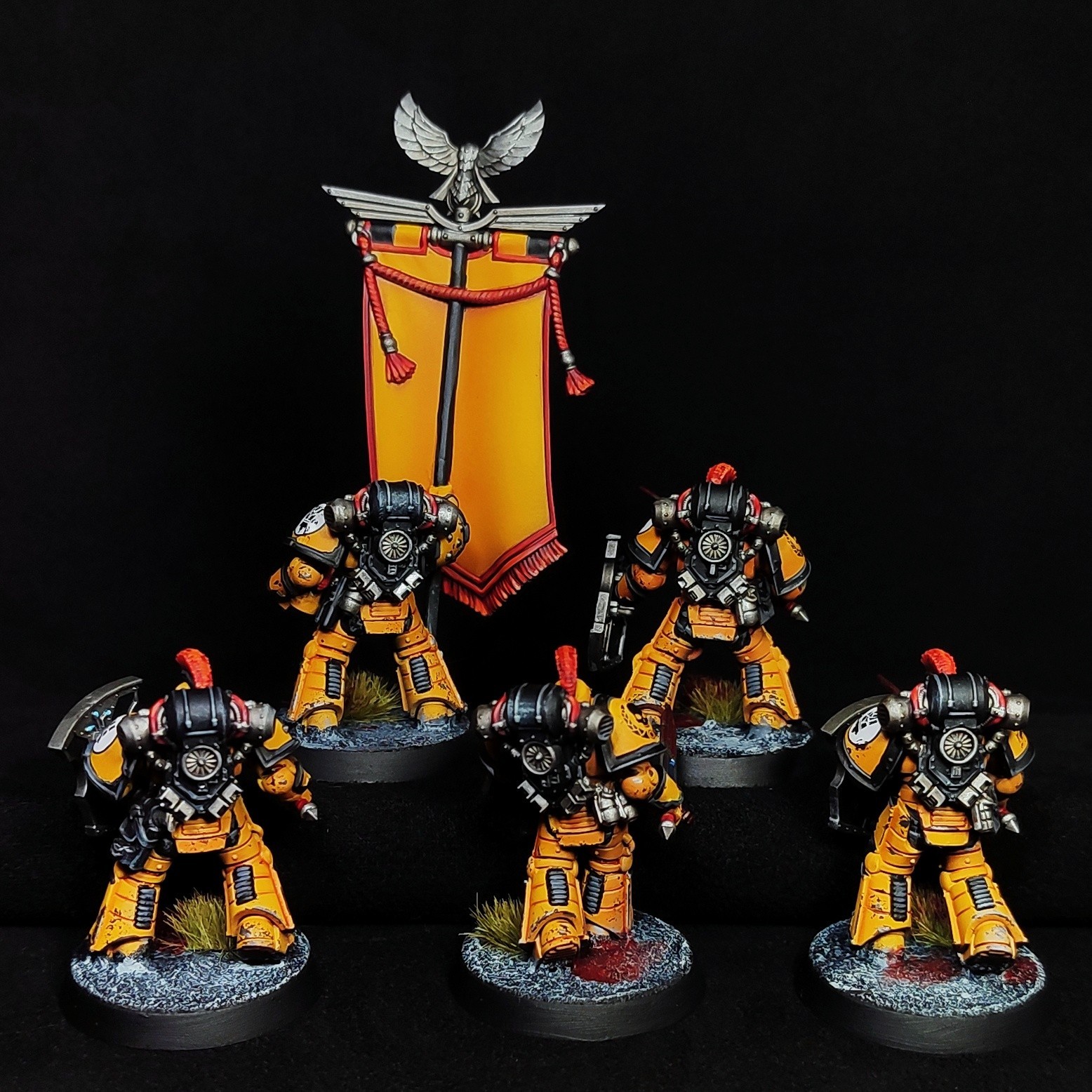 Imperial Fists MKIII Legion Command Squad painted Warhammer 40k Horus Heresy | eBay