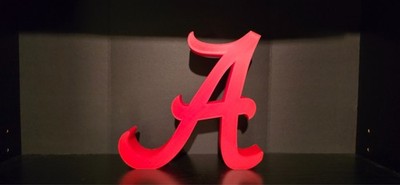 3D Printed Full Sized Alabama Crimson Tide Logo (RED) | eBay