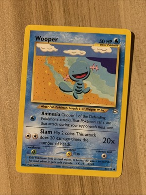 WOOPER - 82/111 - Neo Genesis - Pokemon Card - NM Unlimited | eBay