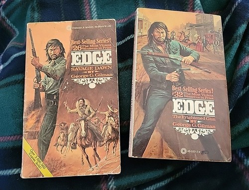 EDGE LOT George G. Gilman Westerns 2 BOOKS #26 & 32 - Savage Dawn | eBay