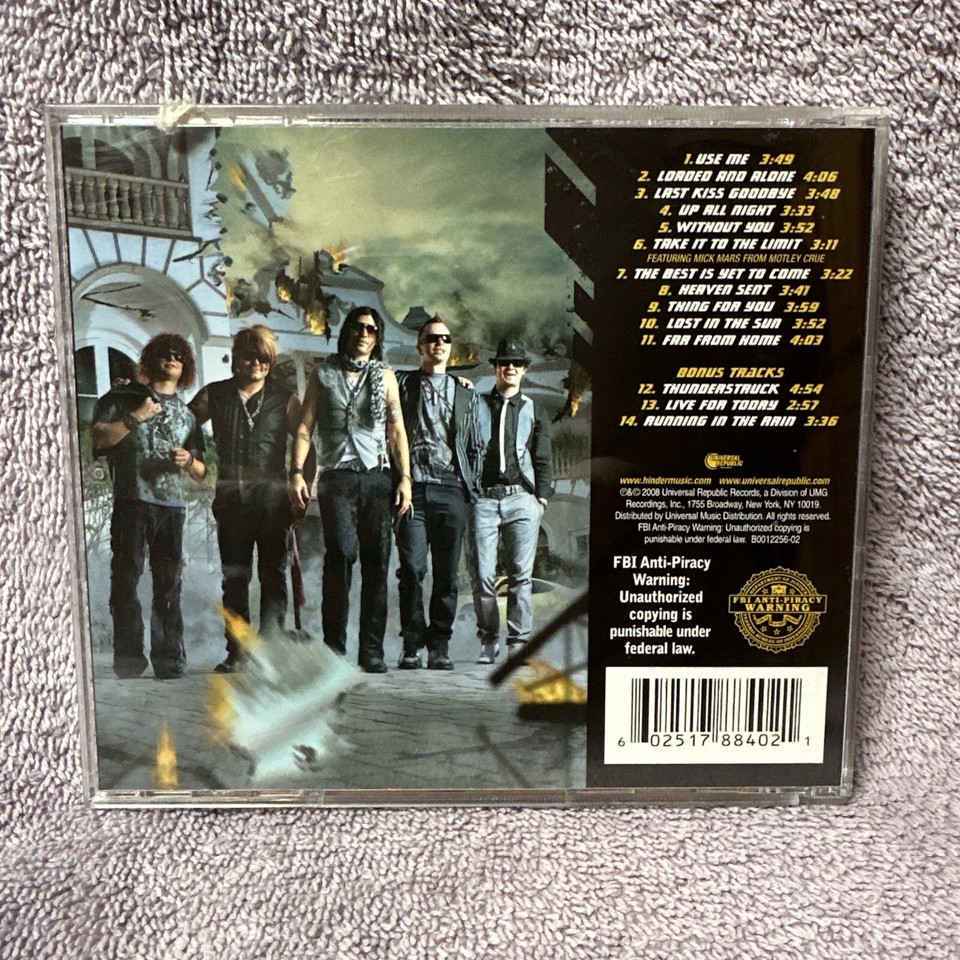 Hinder (Take It To The Limit (2008 Universal) Audio CD | eBay