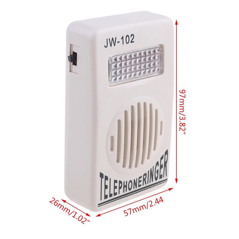 Loud Sound Telephone Ringer Amplifier with Bright Flashing Light Phone ...