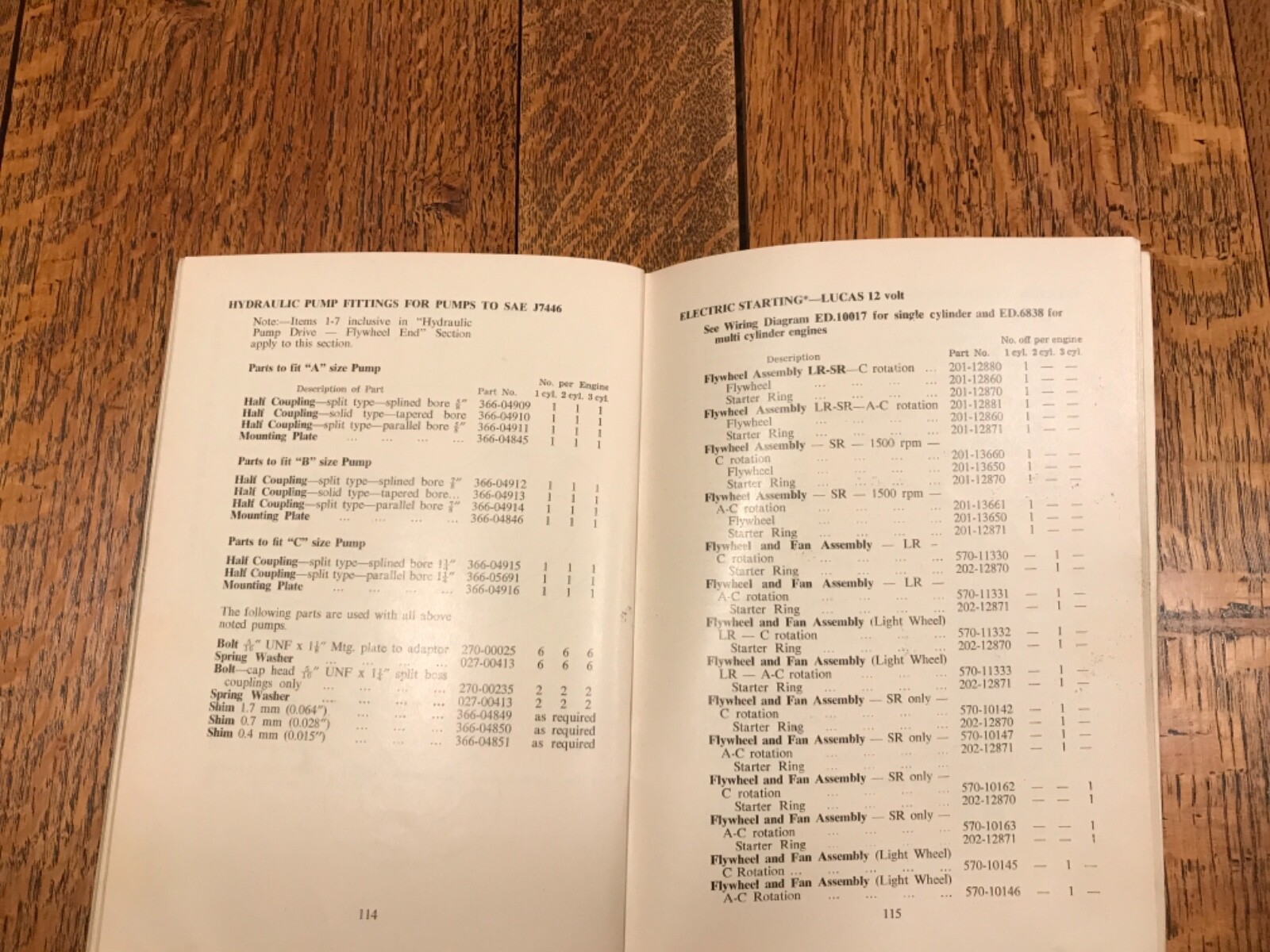 LISTER LR & SR 1-2-3 CYLINDER AIR COOLED DIESEL ENGINES PARTS LIST ...