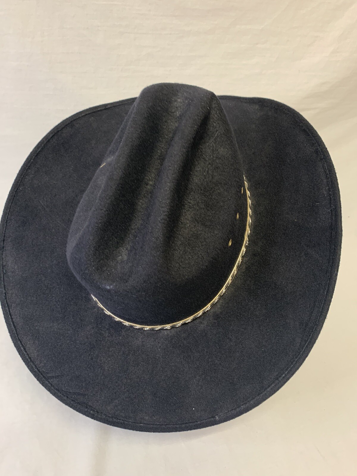 Vintage Turner Hat Western Black Cowboy Hat Wool Siz… - Gem