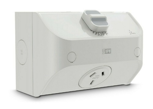 HPM AQUA LIFE SINGLE POWERPOINT 15A 240V Surface Mount, Weatherproof ...