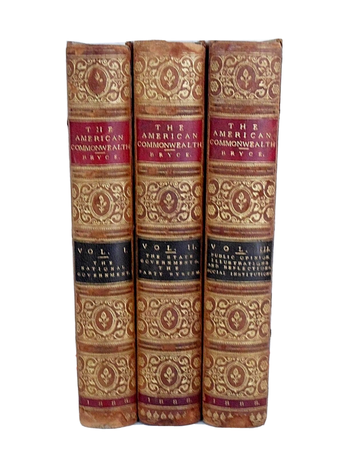 The American Commonwealth James Bryce 3 Vol Set 1888 1st Ed Hardcover Books Vtg | eBay