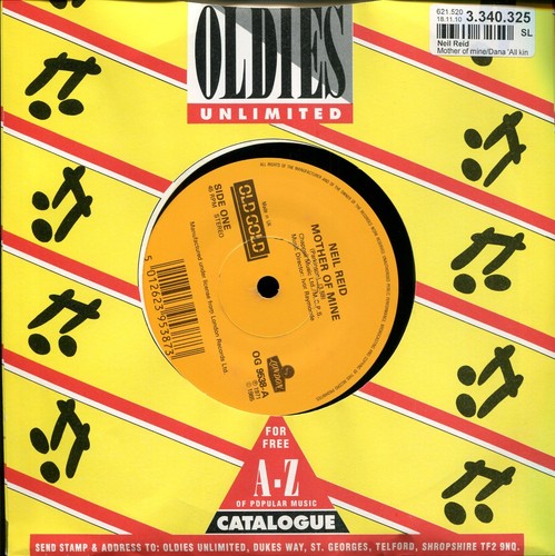 Single Neil Reid/Dana - Mother Of Mine (OG 9538, UK, Single/Cover: VG+ ...