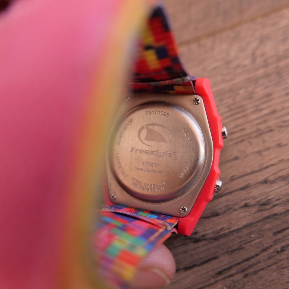 Freestyle Shark Night Vision Watch Green Pink Nylon Band !!! | eBay