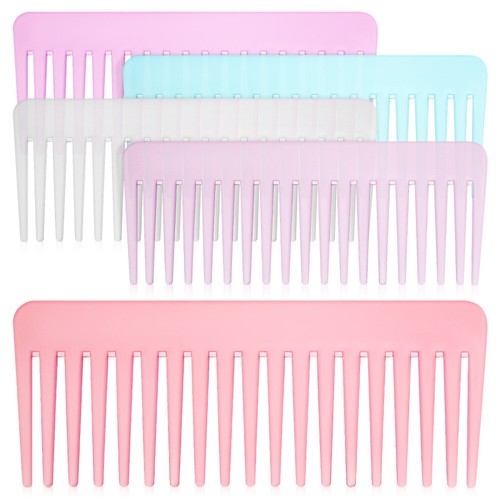5 Pcs Wide Tooth Comb Hair Detangler Combs Travel for Women | eBay