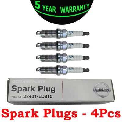 New 4X For Nissan Engine Spark Plugs(4PCS) 22401-ED815 | eBay