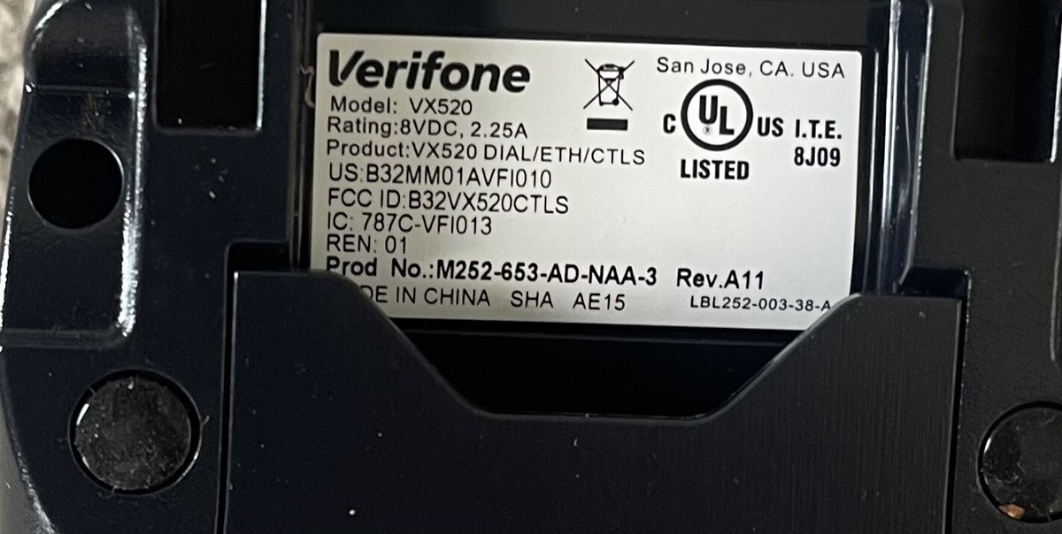 Vx 520 Credit Card Machine Credit Card POS Terminal Stand For VeriFone