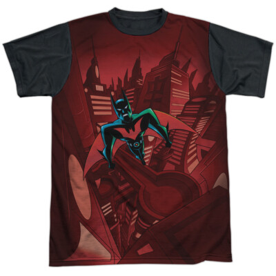 Batman Beyond Red Gotham Adult Halloween Costume T Shirt (Black Back ...