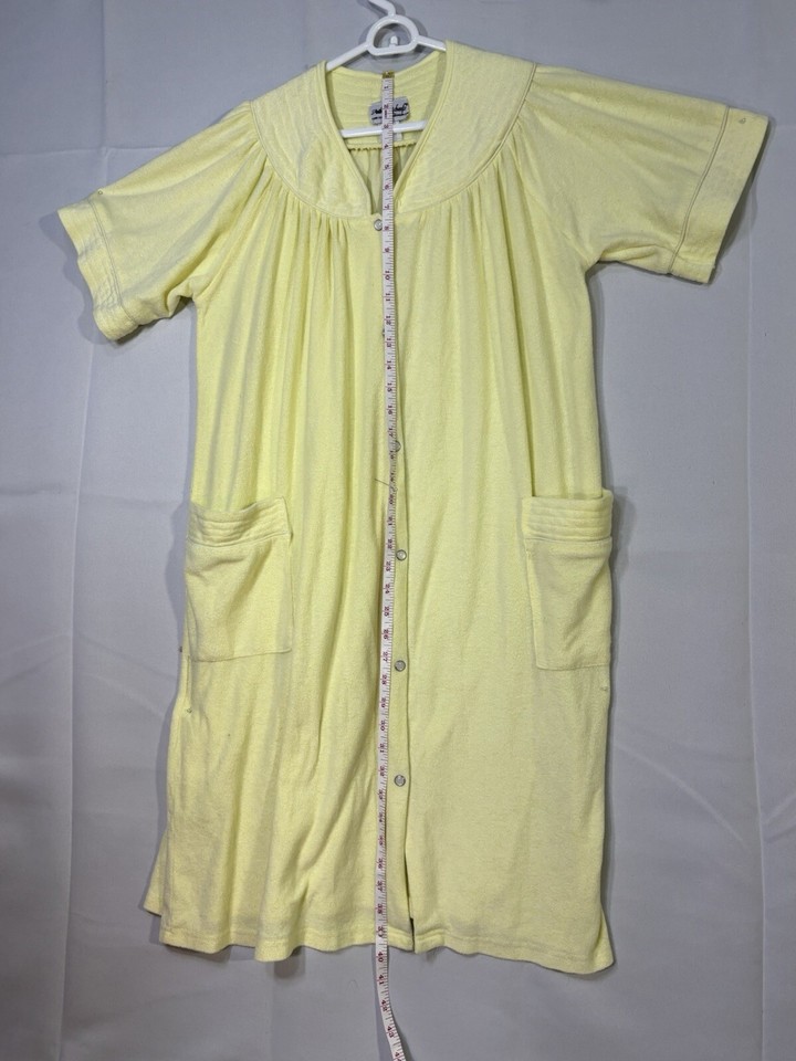 Anthony Richards women’s robe Yellow Sz XL Front Pockets Cotton ...