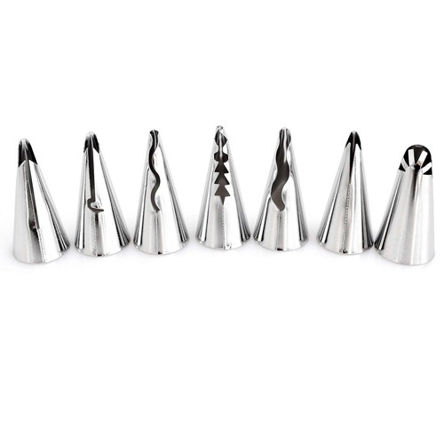 Ruffle Decorating Tube Set 7PCS 304 Stainless Steel Russian Ruffle ...