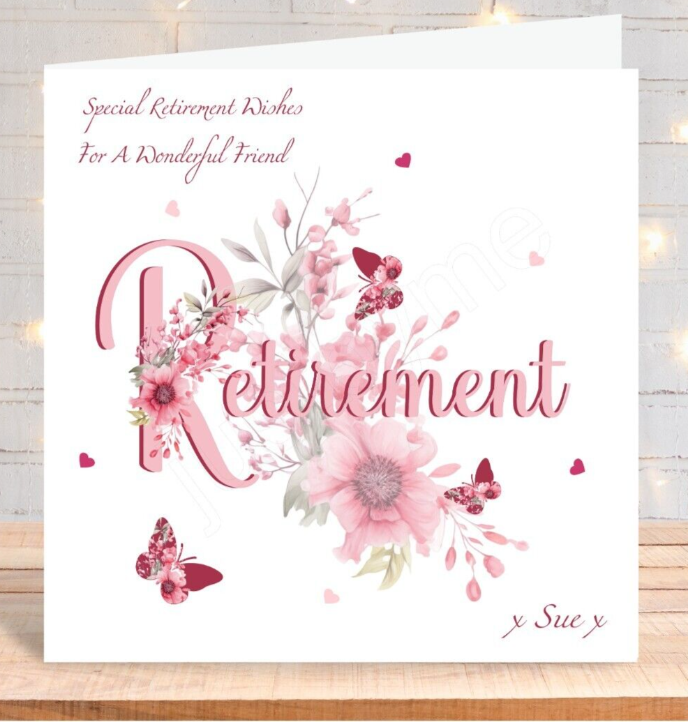 Retirement Wishes Posters On Your Retirement Greeting Card Cherry