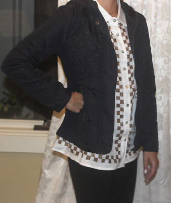 BIG REDUCTION Caroline Morgan Puffer Jacket w Hood SIZE 8 BRAND NEW ...