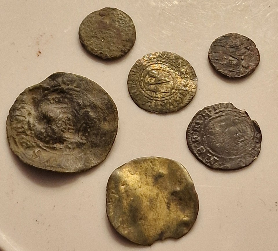 Silver Hammered Coins Metal Detecting Finds Unresearched bundle lot ...