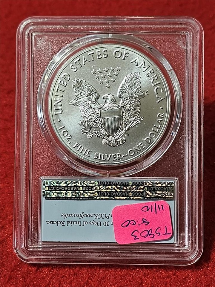 2021 AMERICAN Silver Eagle DOLLAR ASE PCGS MS 69 TYPE 1 FIRST STRIKE # ...