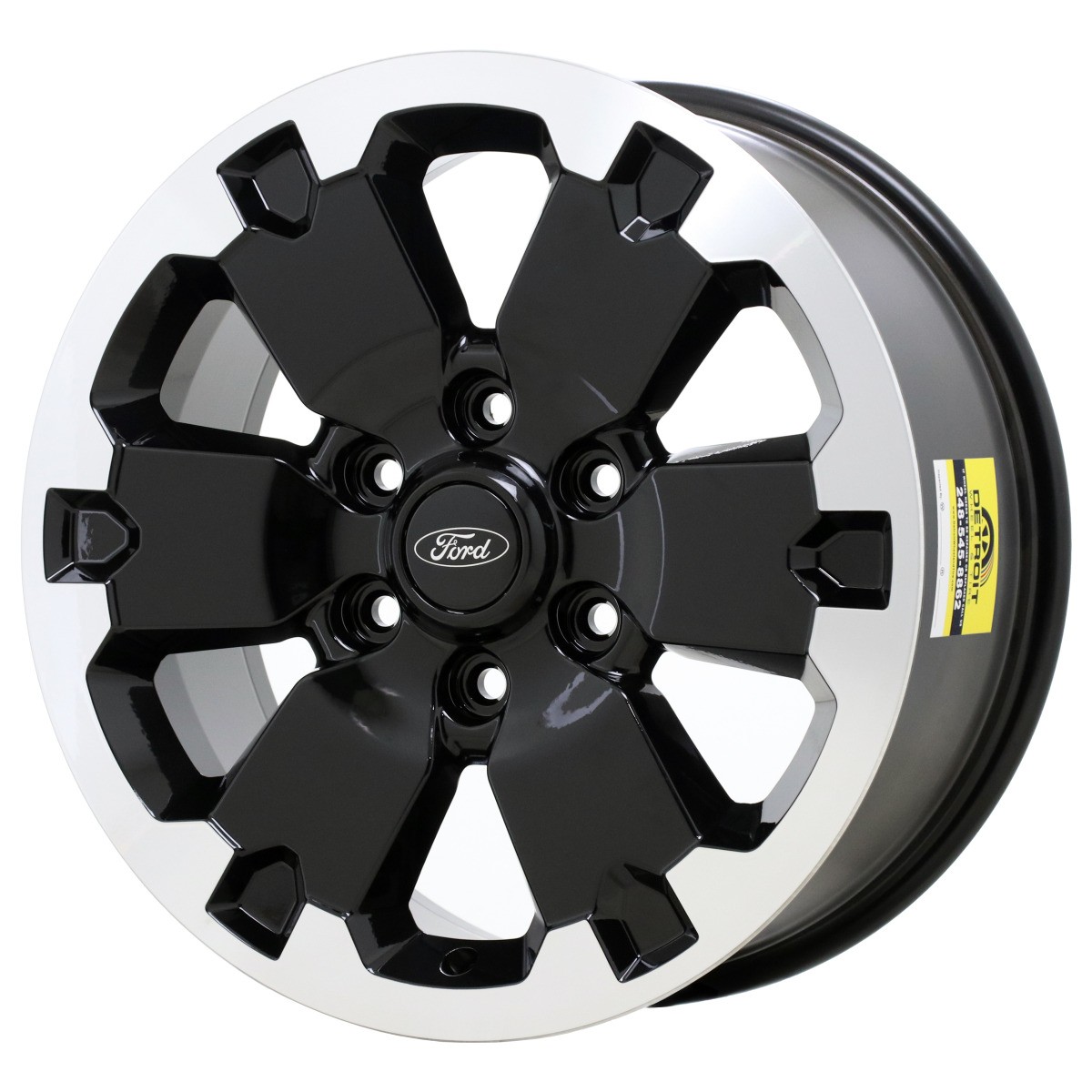 18" FORD RANGER WHEEL RIM FACTORY OEM 10282 2019-2023 MACHINED BLACK | eBay