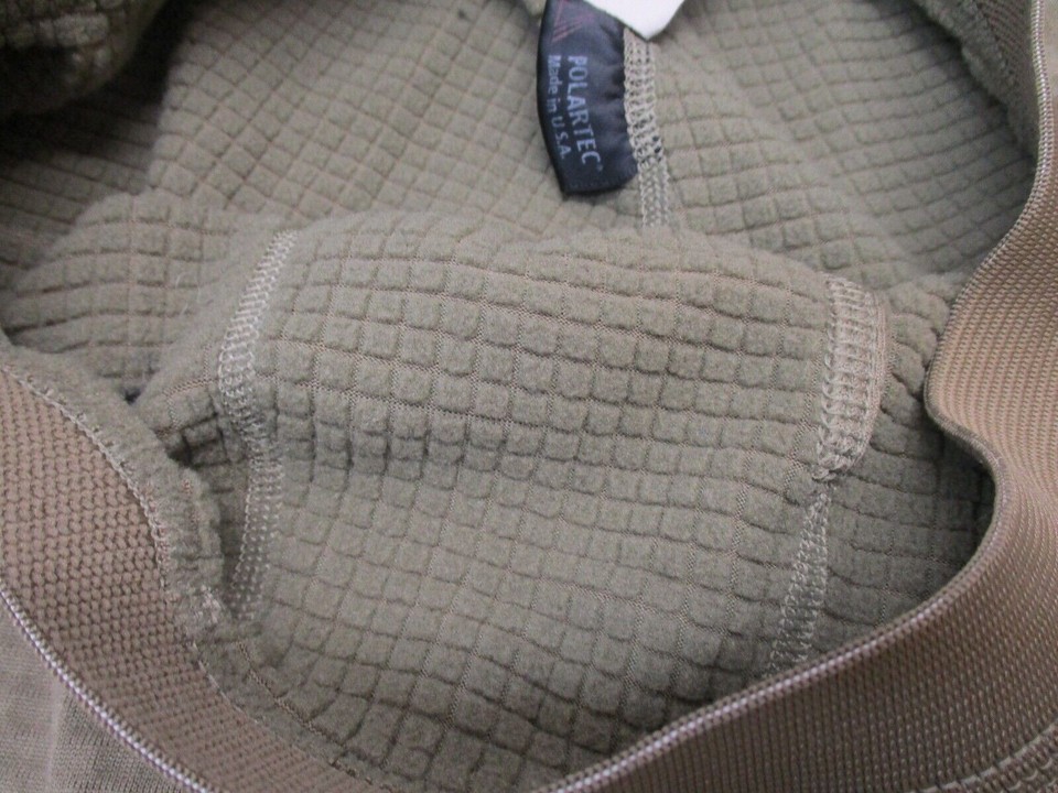 GEN 3 US MILITARY BROWN GRID FLEECE WAFFLE PANTS MID WEIGHT DRAWERS ...