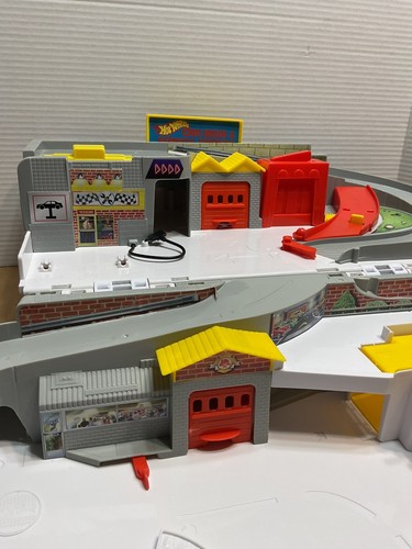 2015 Mattel Hot Wheels Car Wash & Service Station Play Set fold up | eBay
