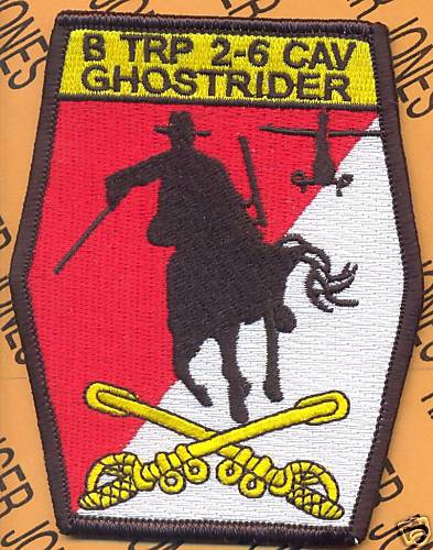 B Troop 2-6 Cav GHOSTRIDER Attack Aviation patch | eBay