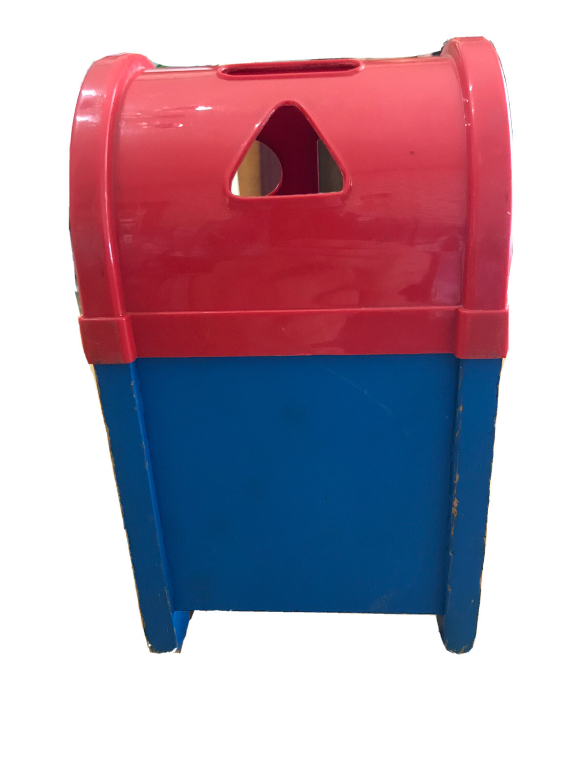 Vintage Playskool Postal Station 11" Wooden Mailbox shape sorter (no ...