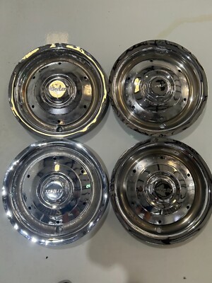 SET OF 4 BENTLEY SILVER CLOUD SOLID HUBCAP ORIGINAL VINTAGE | eBay