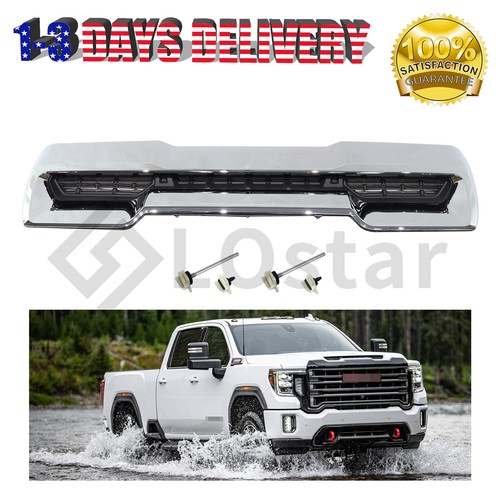 Chrome Hood Air Vent For 2020-2023 GMC Sierra 2500HD 3500HD 6.6L ...