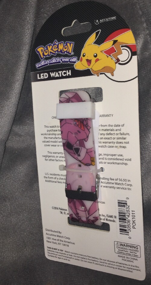 Pokemon LED Watch - Genesect - Rubber - NEW! Pocket Monsters | eBay