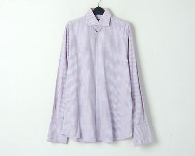 HACKETT Men's Shirt 16" Size 42 Formal Top Striped l Finest Italian ...