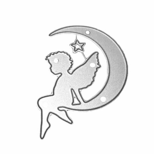 Cuts Dies Cards on Cutting Moon Craft Die Angel Embossing Scrapbook ...