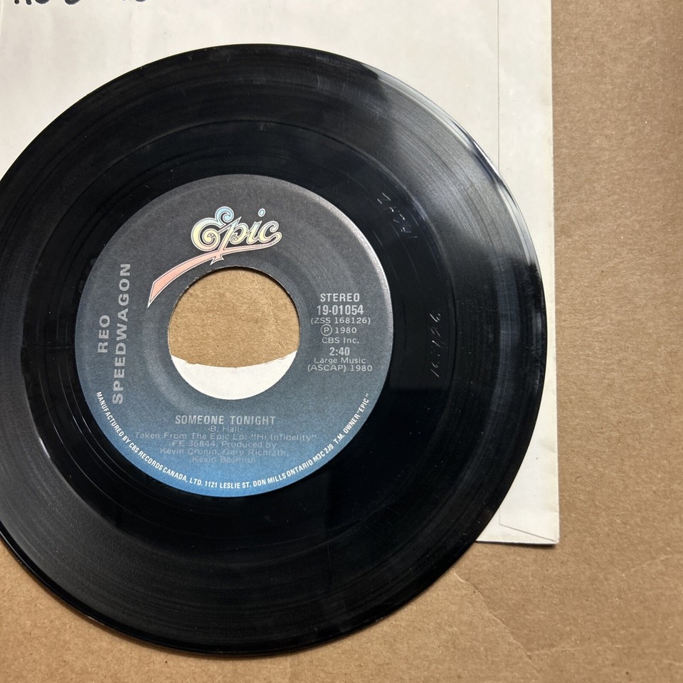 Reo Speedwagon Take It On The Run/Someone Tonight 1980 Epic 45 add ship ...