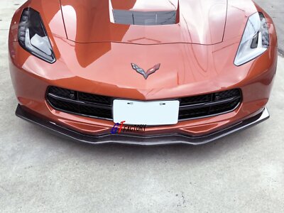 Z06 STYLE CARBON FRONT LIP SPOILER FOR CHEVROLET CORVETTE C7 | eBay