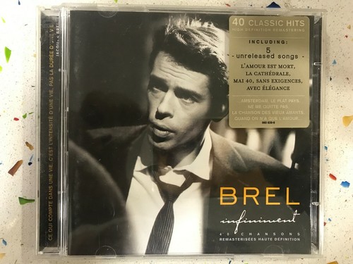 Jacques Brel 2 X CD Infiniment 40 Classic Hits 2003 Barclay | eBay