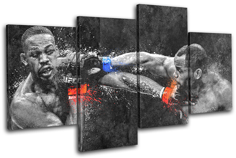UFC Grunge Daniel Cormier Jones Sports MULTI CANVAS WALL ART Picture ...