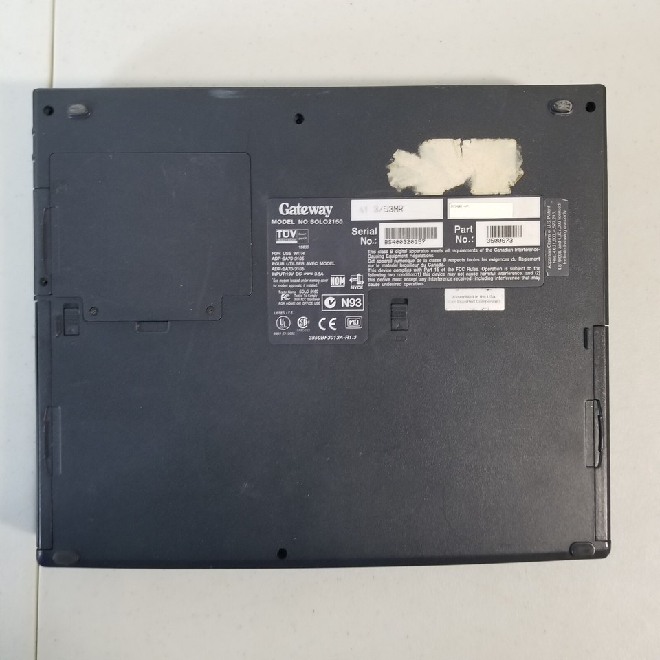 VINTAGE GATEWAY PENTIUM III SOLO 2150 LAPTOP COMPUTER | eBay