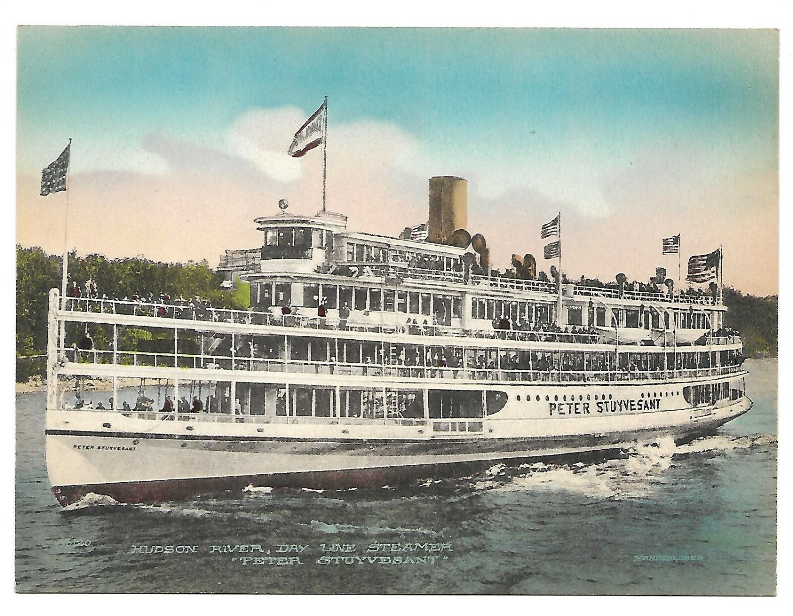 PETER STUYVESANT CUNARD STEAMSHIP-5X7 COLOR POSTCARD UNUSED VF ...