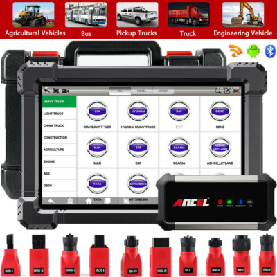 Heavy Duty Truck Lorry BUS Scanner Full System Diagnostic ABS Bleeding ...