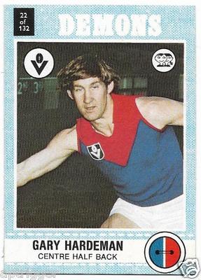 1977 Scanlens (22) Gary HARDEMAN Melbourne (Mint) | eBay Australia