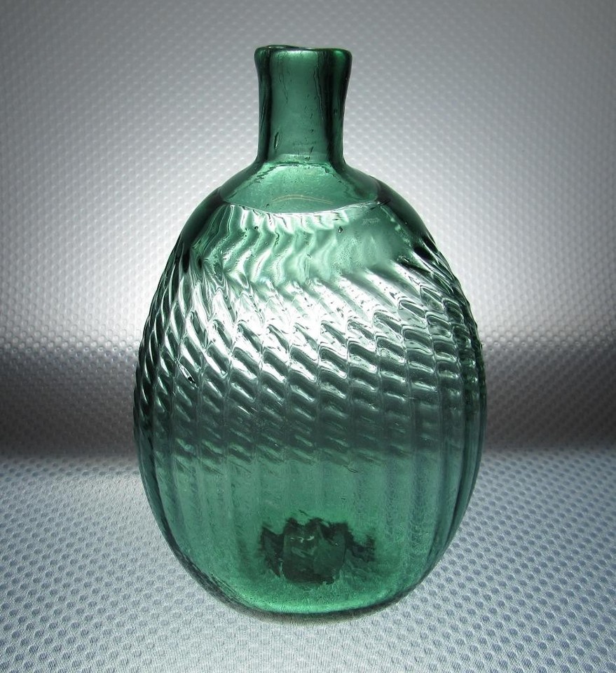 Blue Green Pitkin flask 1800 - 1830 | eBay