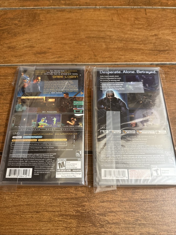 Syphon Filter: Logan's Shadow and Dark Mirror -- Sony PSP - NEW ...