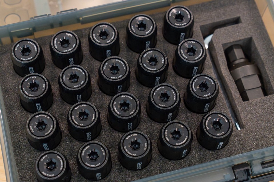 [IN STOCK/USA] RAYS Formula Nut Set L45 (FN-II) - M12 x 1.5 - Black (20 ...