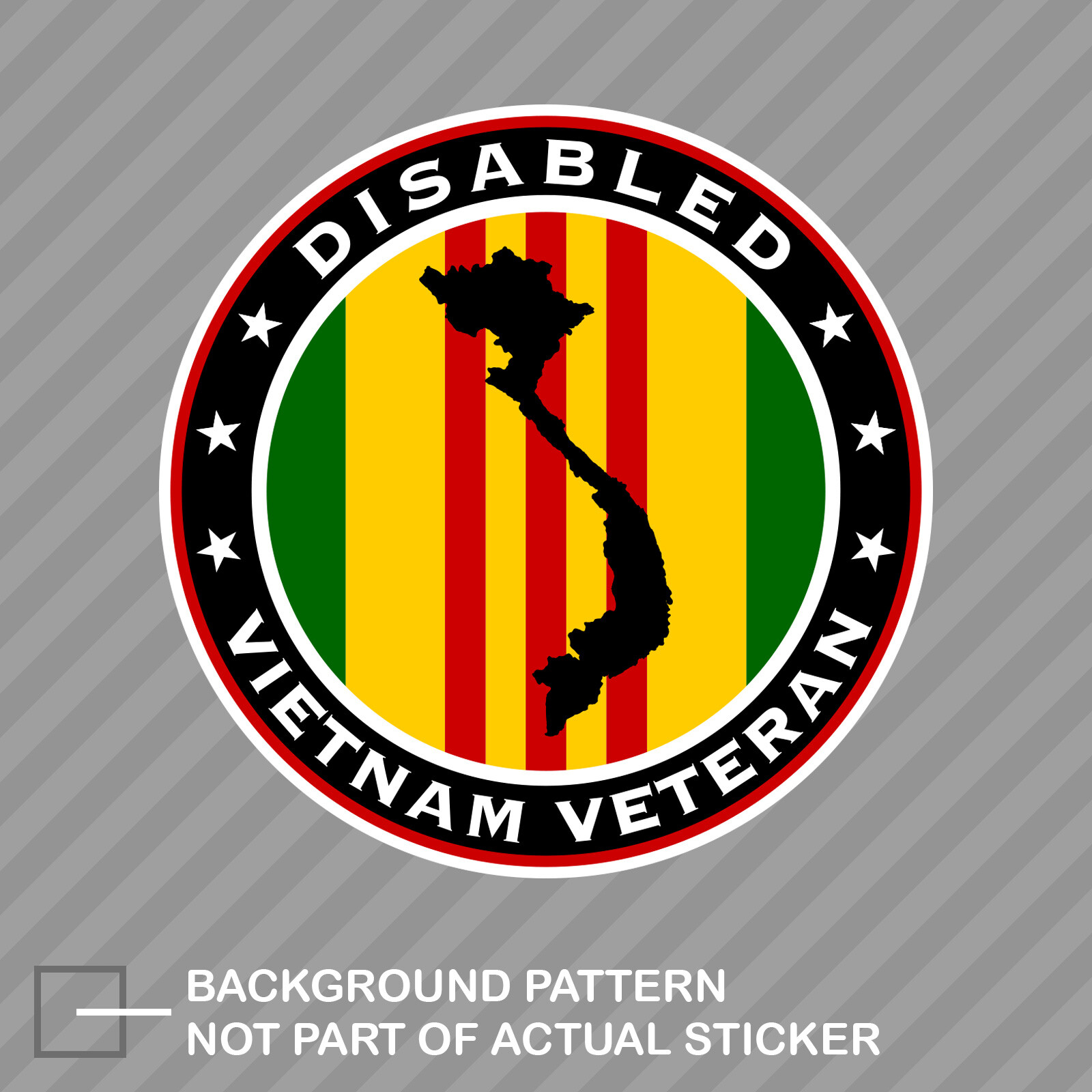 Disabled Vietnam Veteran Sticker Decal Vinyl war vet | eBay