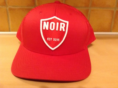 BNWT adults designer baseball cap,red/white,Societe Noir,adjustable hat ...