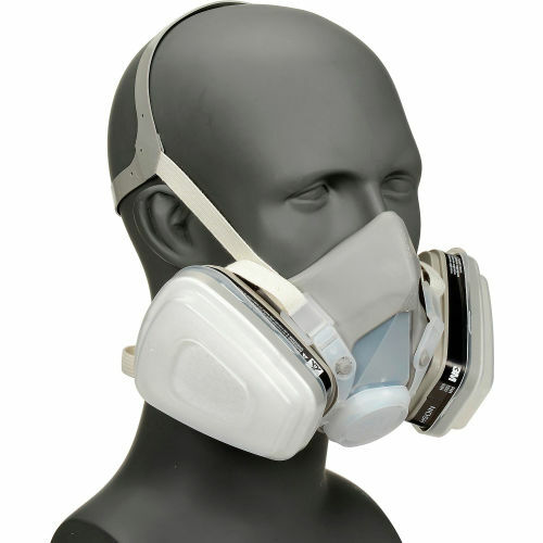 3M 53P71 Disposable Half Face Respirator Facepiece Mask Paint Spray ...